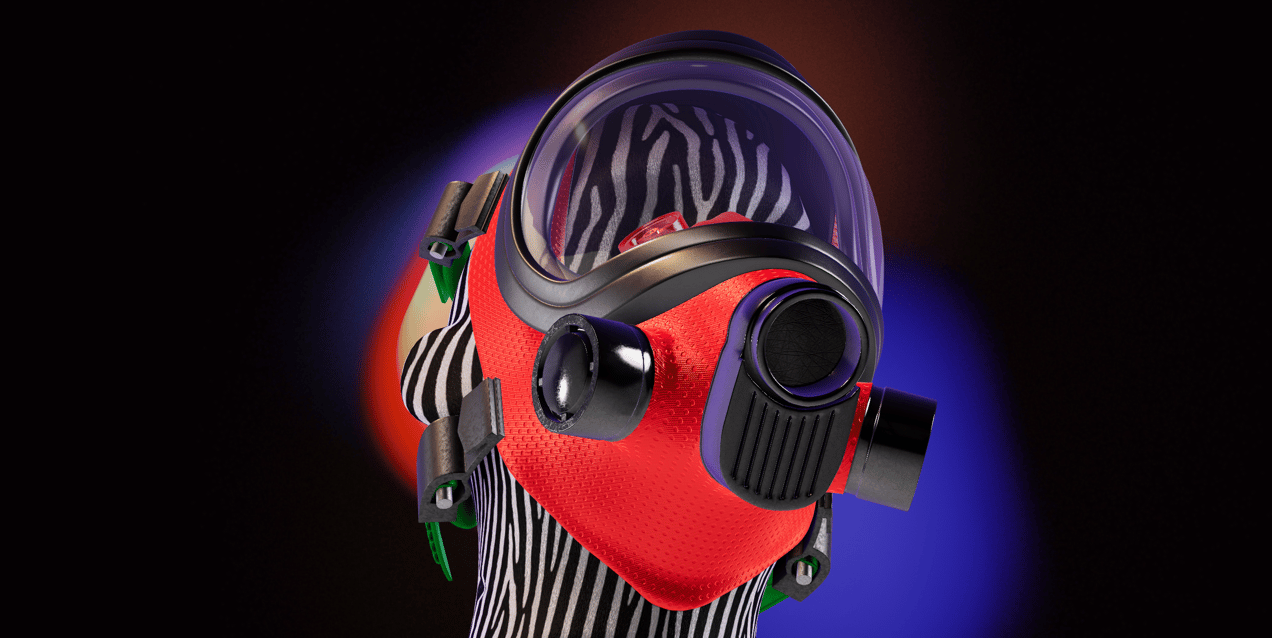 ProVisual — Gas Mask 3D mockup and 3D model - try it now and get yours ...