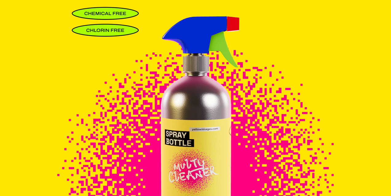 ProVisual — 500ml Spray Bottle 3D mockup and 3D model - customize ...