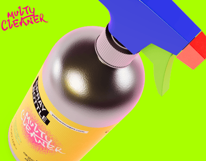 ProVisual — 500ml Spray Bottle 3D mockup and 3D model - customize ...