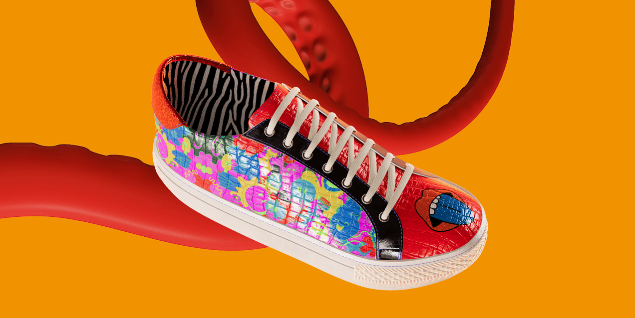 ProVisual — Leather Textured Sneaker 3D mockup and 3D model - visualize online now