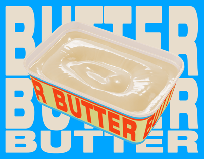 ProVisual — Opened Butter Tub 3D mockup and 3D model - visualize online now