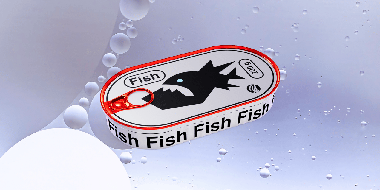 ProVisual — 200g Fish Can with Label 3D mockup and 3D model - try it ...