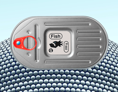 ProVisual — 200g Fish Can 3D mockup and 3D model - see every detail and ...