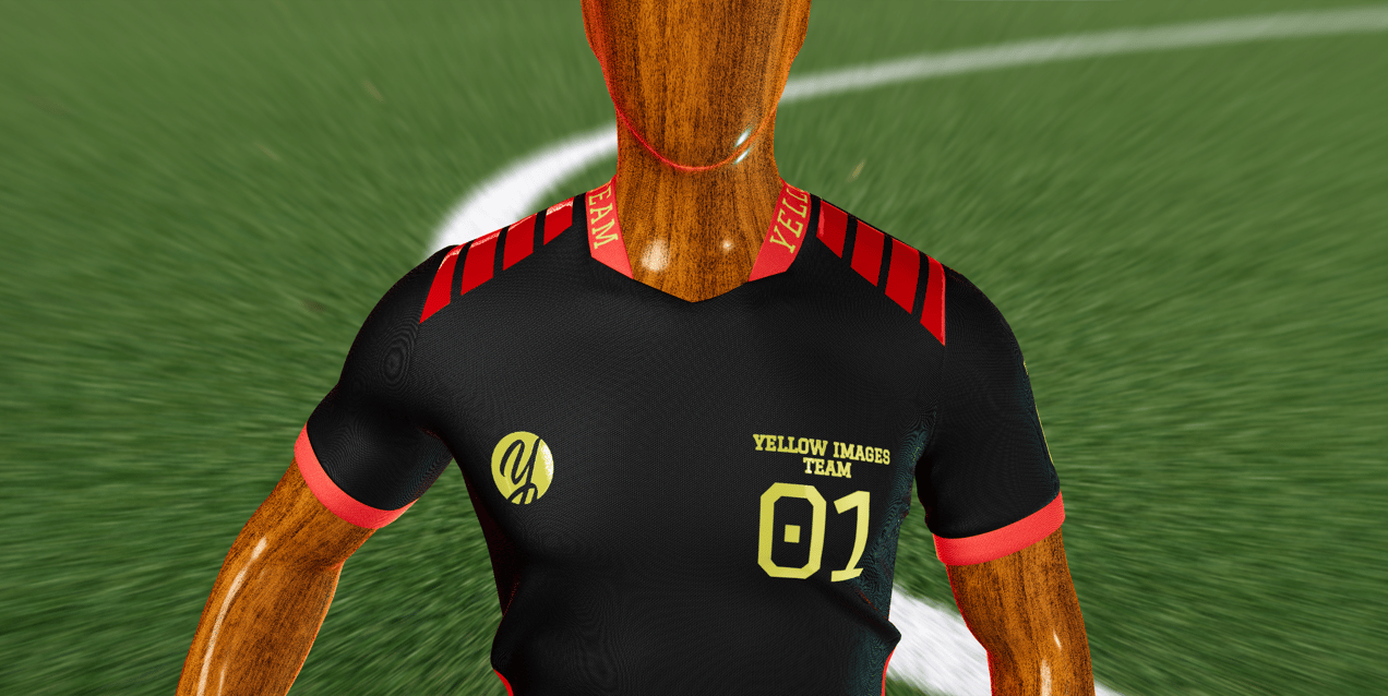ProVisual — Men’s Full Soccer Kit with Ball 3D mockup and 3D model ...