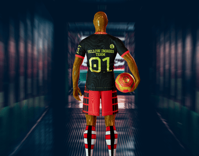 ProVisual — Men’s Full Soccer Kit with Ball 3D mockup and 3D model ...