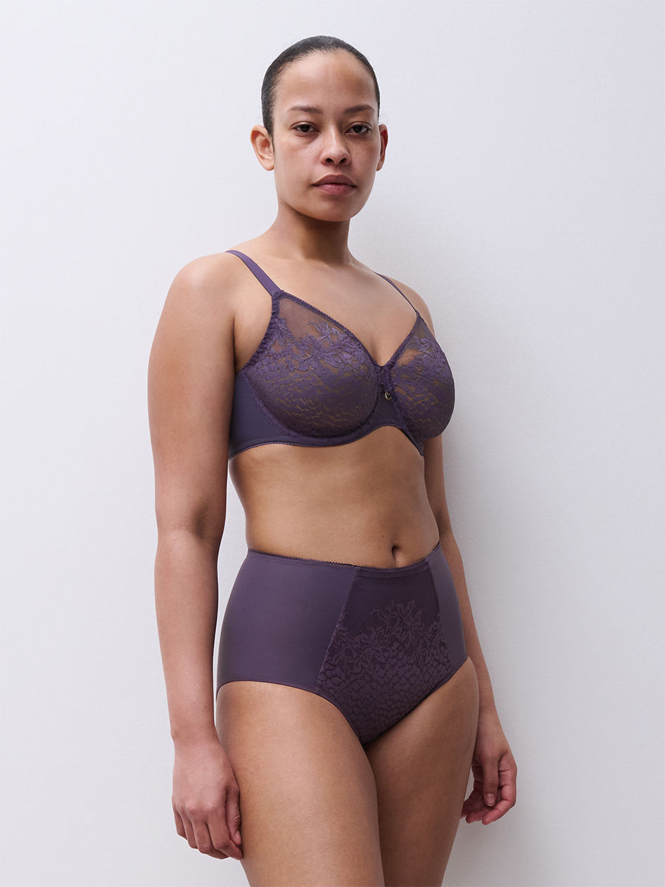 Maris Lace Full Coverage Unlined Bra Fatal Violet