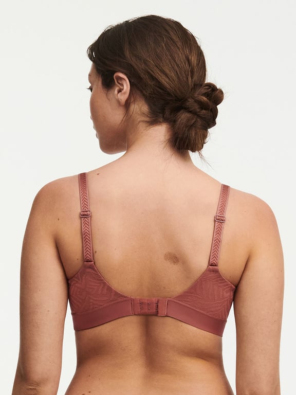 Graphic Allure Lace Unlined Plunge Bra Amber