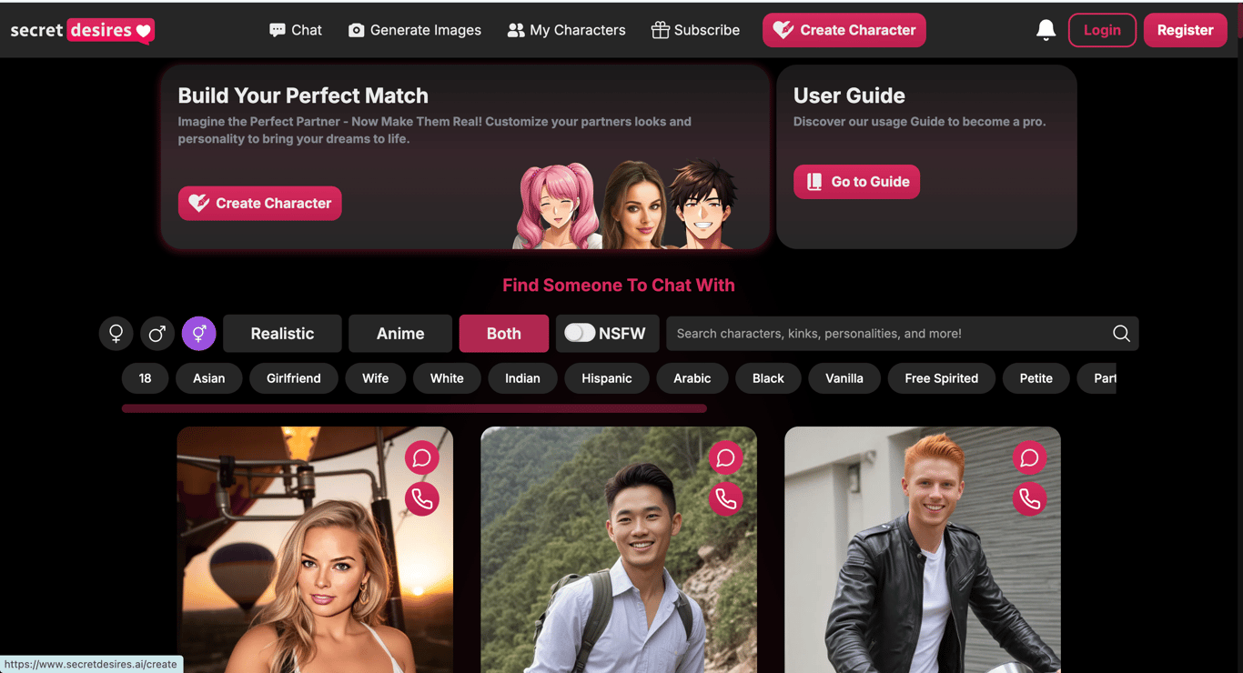 Secret Desires AI Reviews, Alternatives, and Pricing updated August 2025