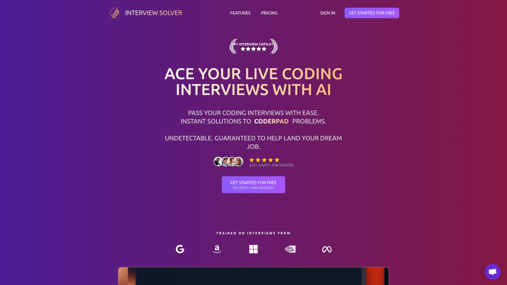 Interview Solver Reviews, Alternatives, and Pricing updated August 2025