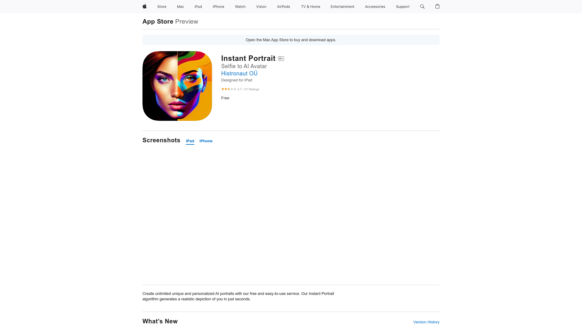 Instant Potrait Reviews, Alternatives, and Pricing updated April 2026
