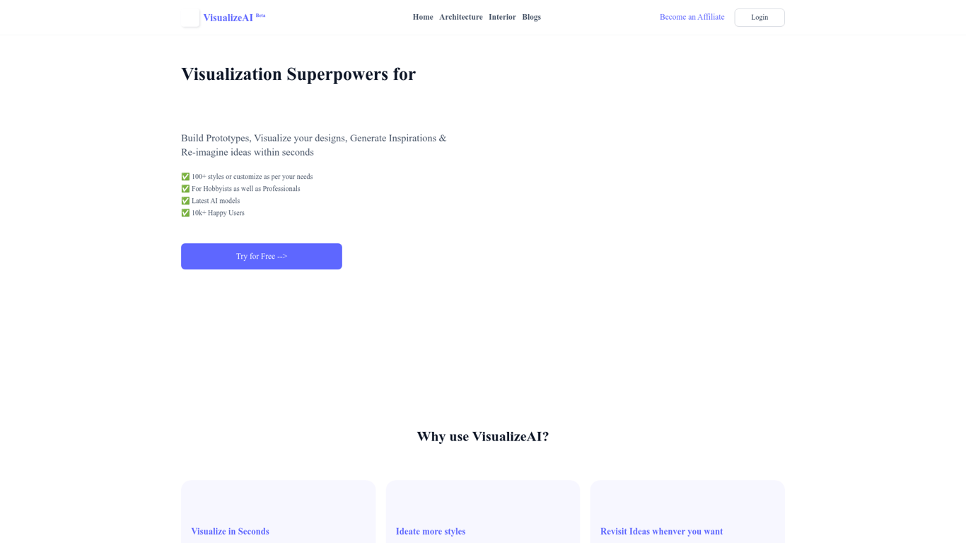 VisualizeAI Reviews, Alternatives, and Pricing updated July 2025