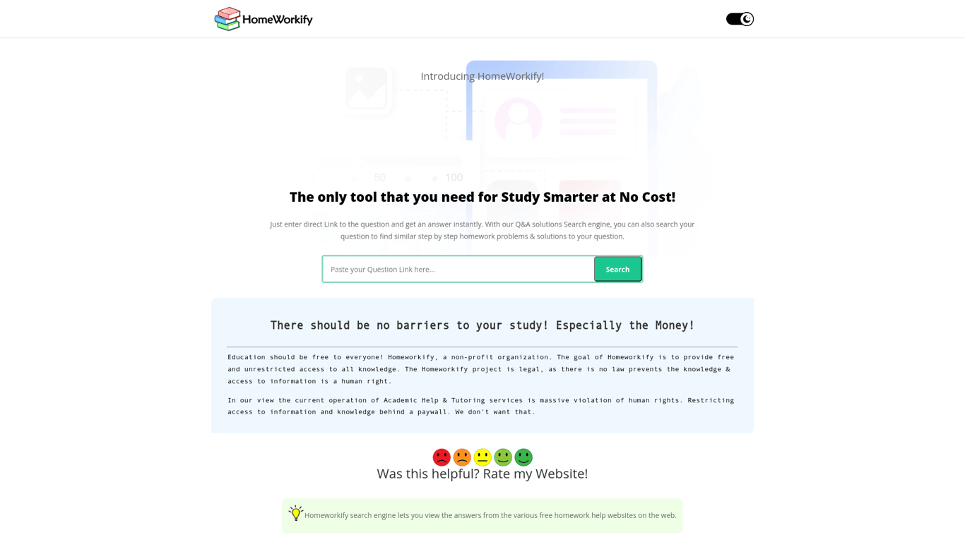 Homeworkify Reviews, Alternatives, and Pricing updated October 2025