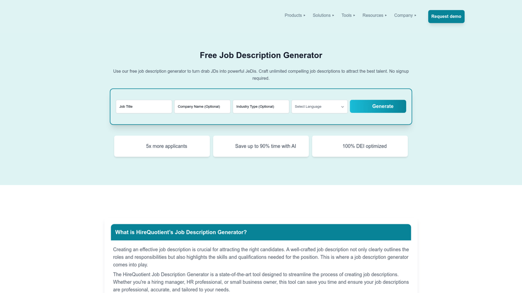 Free Job Description Generator Review, Pricing & Alternatives (May 2026)