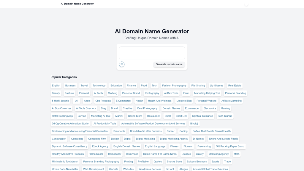 AI Domain Name Generator Reviews, Alternatives, and Pricing updated September 2025