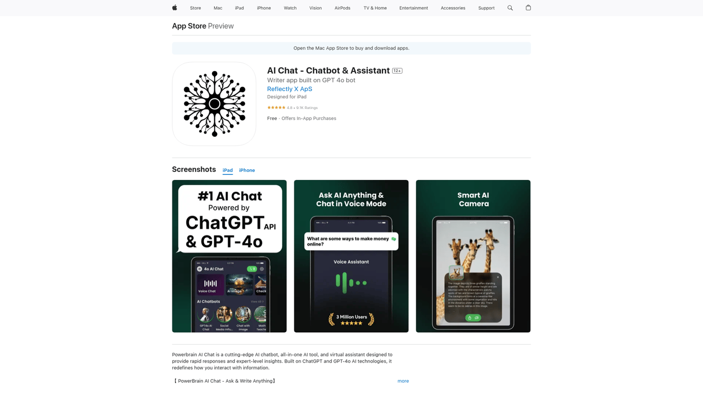 ‎Chat AI Chatbot Assistant Plus Reviews, Alternatives, and Pricing ...