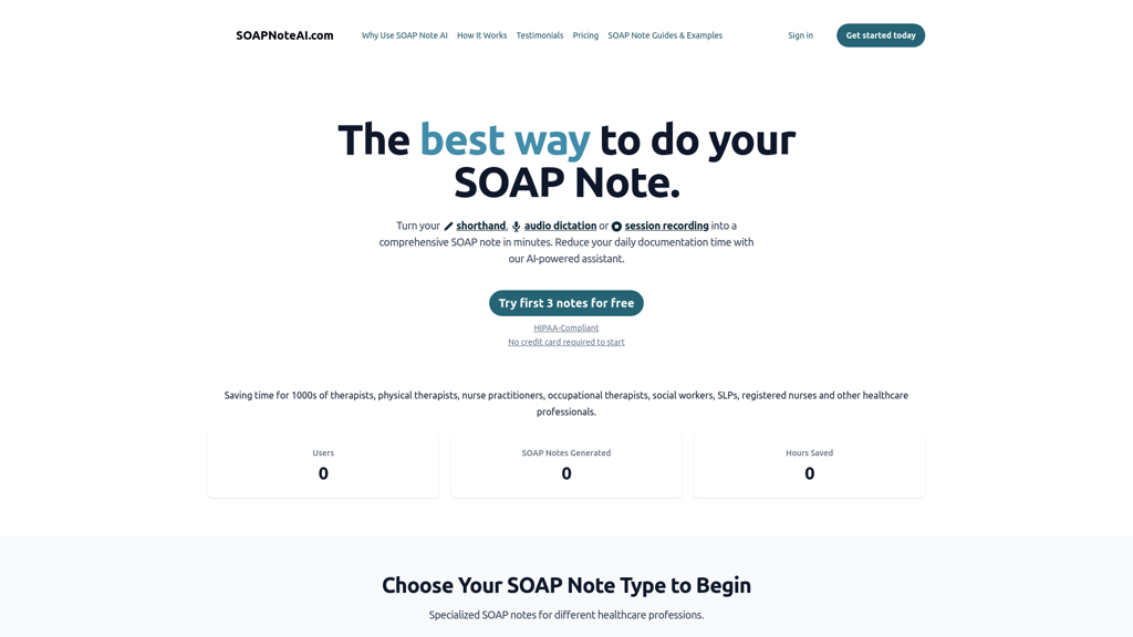 SOAP Note AI Reviews, Alternatives, and Pricing updated September 2025