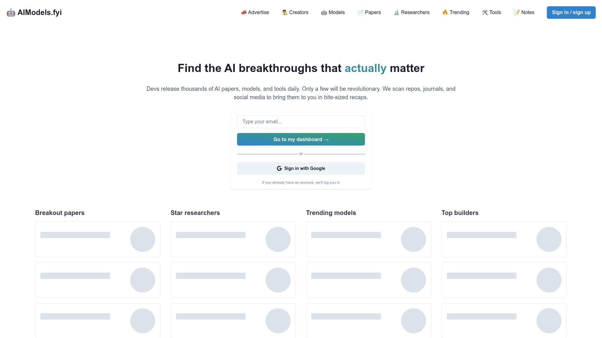 AIModels.fyi Reviews, Alternatives, and Pricing updated September 2025