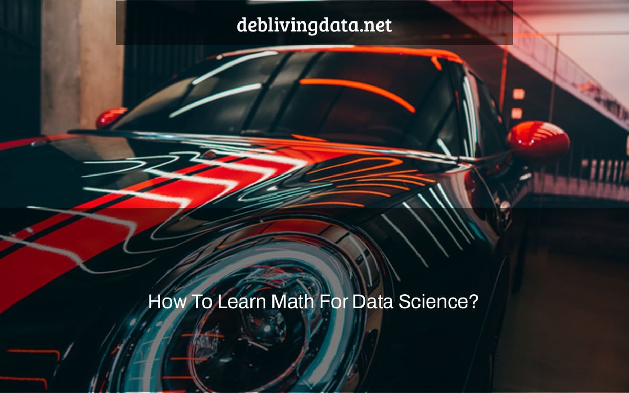 How To Learn Math For Data Science Deblivingdata