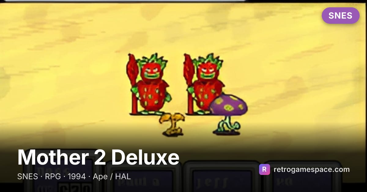 Play Mother 2 Deluxe Online | RetroGameSpace