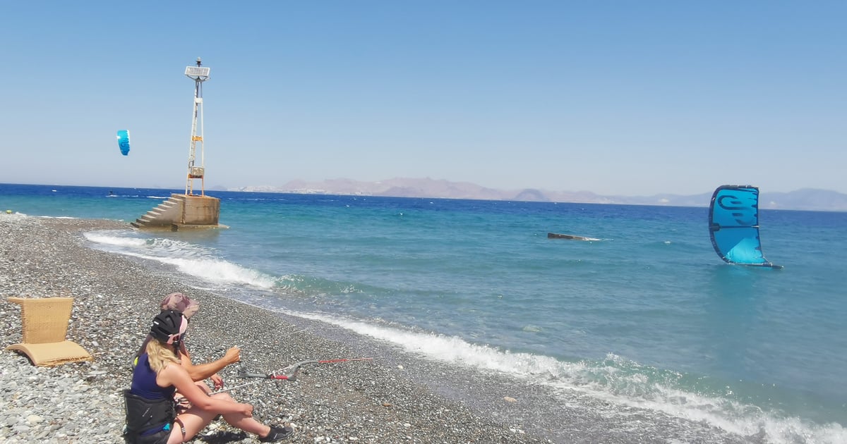 Psalidi Beach Kitesurfing in Kos - Kiteboarding in Greece