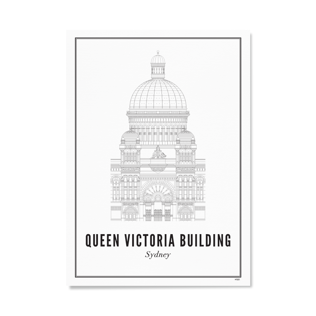 Poster of Sydney - Queen Victoria Building | WIJCK.