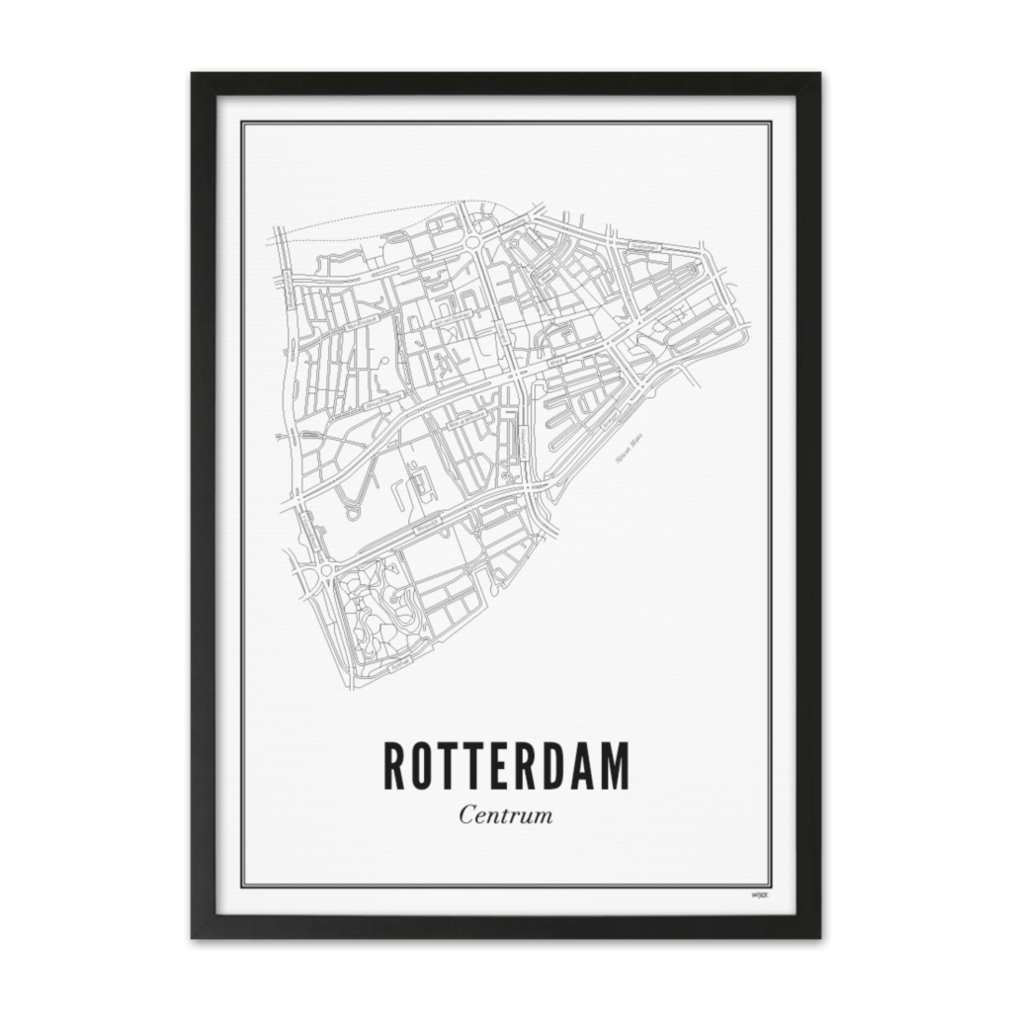 Poster of Rotterdam - Centrum | WIJCK.