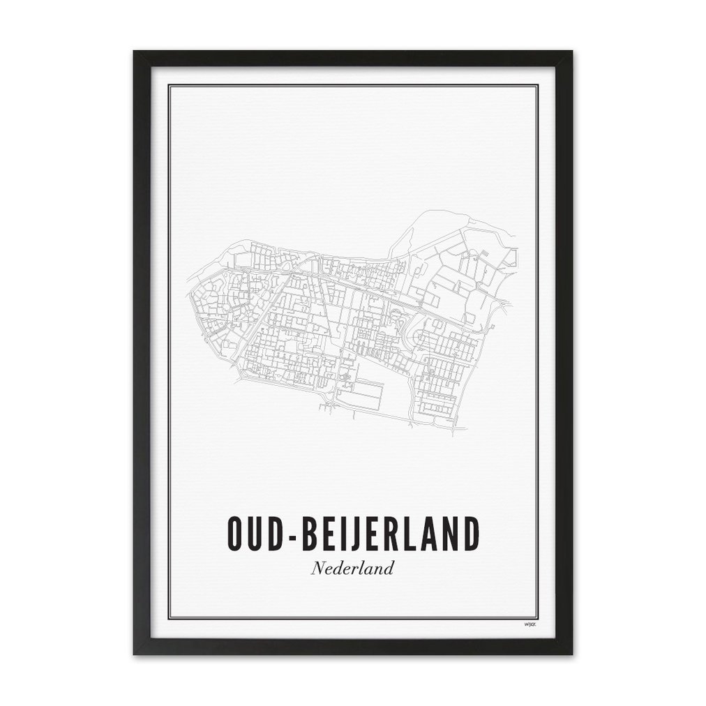 Poster of Oud-Beijerland - City | WIJCK.