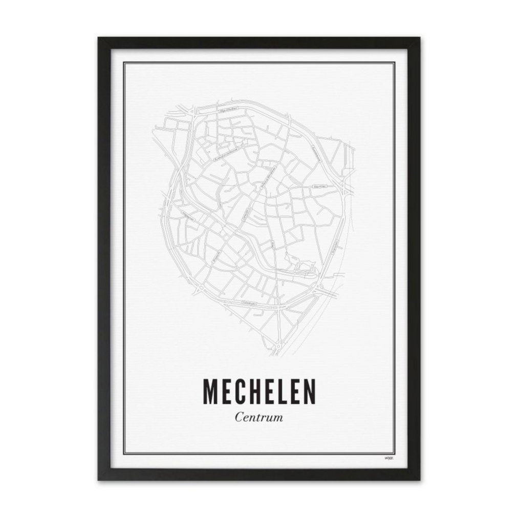 Poster of Mechelen - Centre | WIJCK.