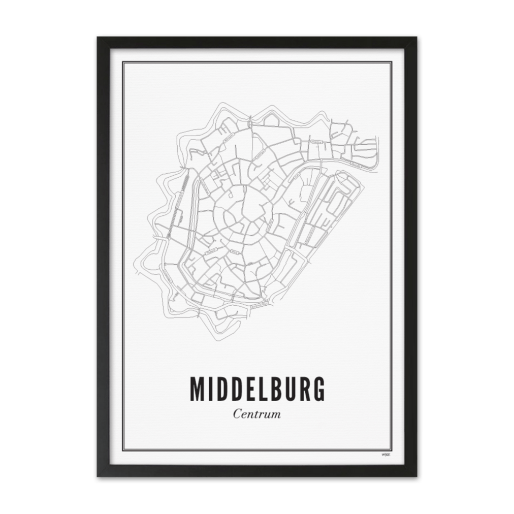 Poster of Middelburg - Centrum | WIJCK.