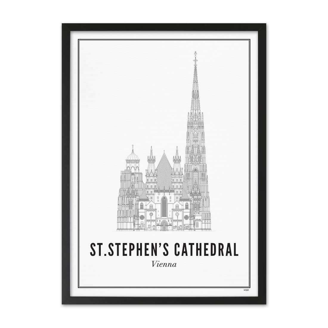 Poster of Vienna - St. Stephen's Cathedral | WIJCK.