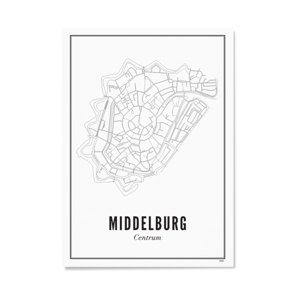 Poster of Middelburg - Centrum | WIJCK.