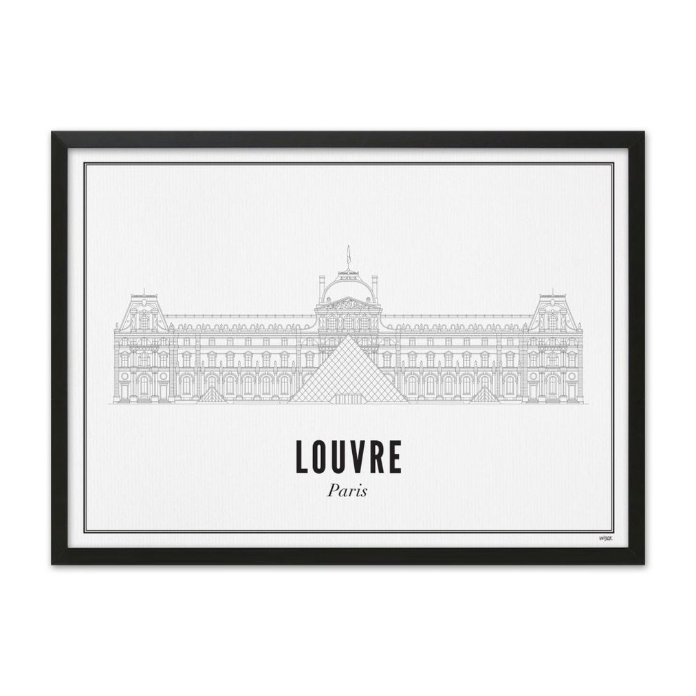 Poster of Paris - Louvre | WIJCK.