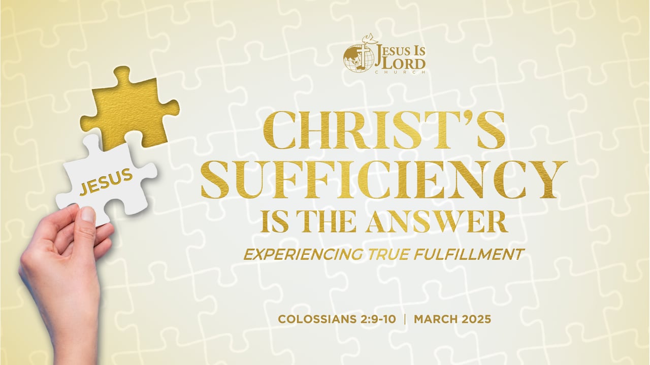 CHRIST’S SUFFICIENCY IS THE ANSWER: Experiencing True Fulfillment ...