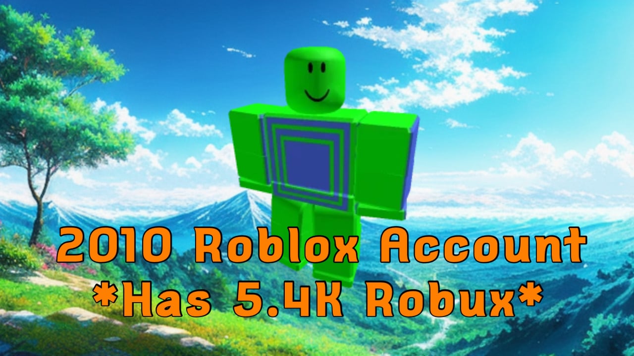 2010 Roblox Account | Has 5.4K Robux + 1.7K RAP + Offsales! | *Unverified*