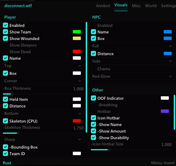 Disconnect Rust Cheat