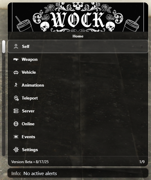 WOCK.XYZ #1 Fivem Lua Menu