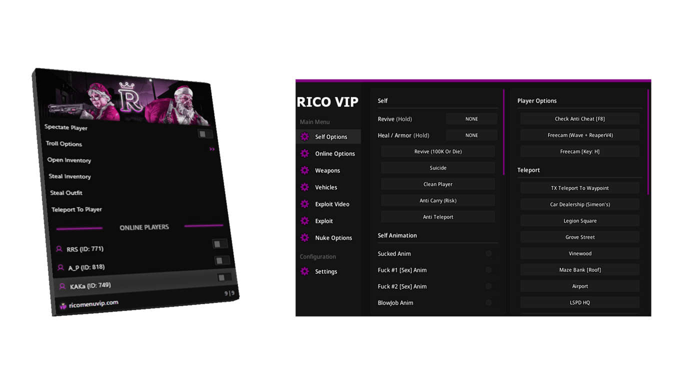 RICO MENU VIP