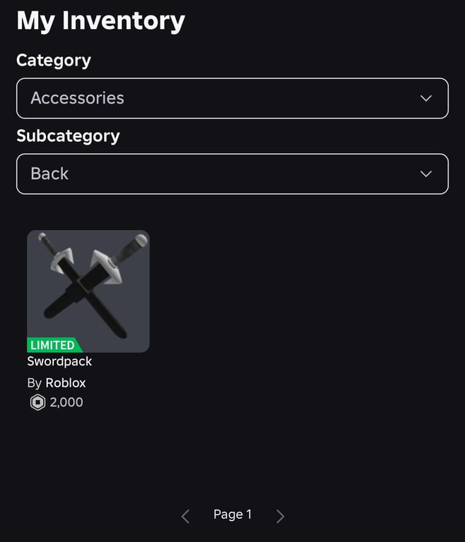 2010 Roblox Account | Has 5.4K Robux + 1.7K RAP + Offsales! | *Unverified*