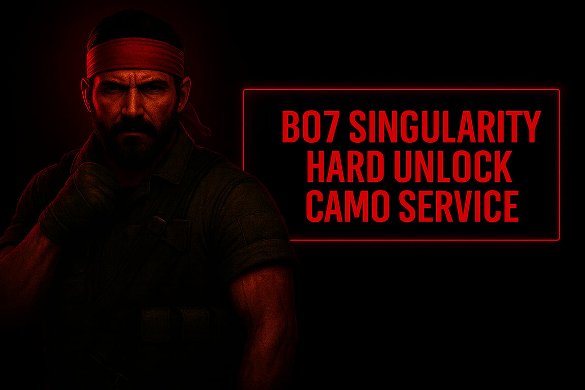 BO7 Singularity Hard Unlock Camo Service