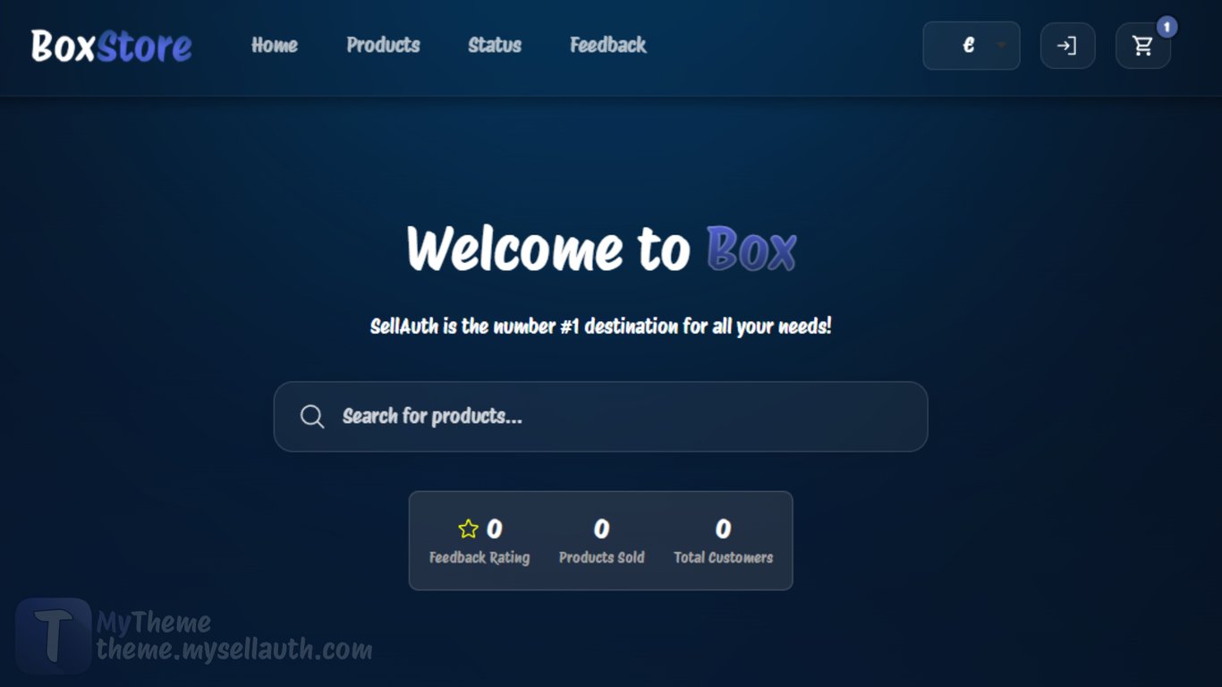 SellAuth | BoxShop Theme