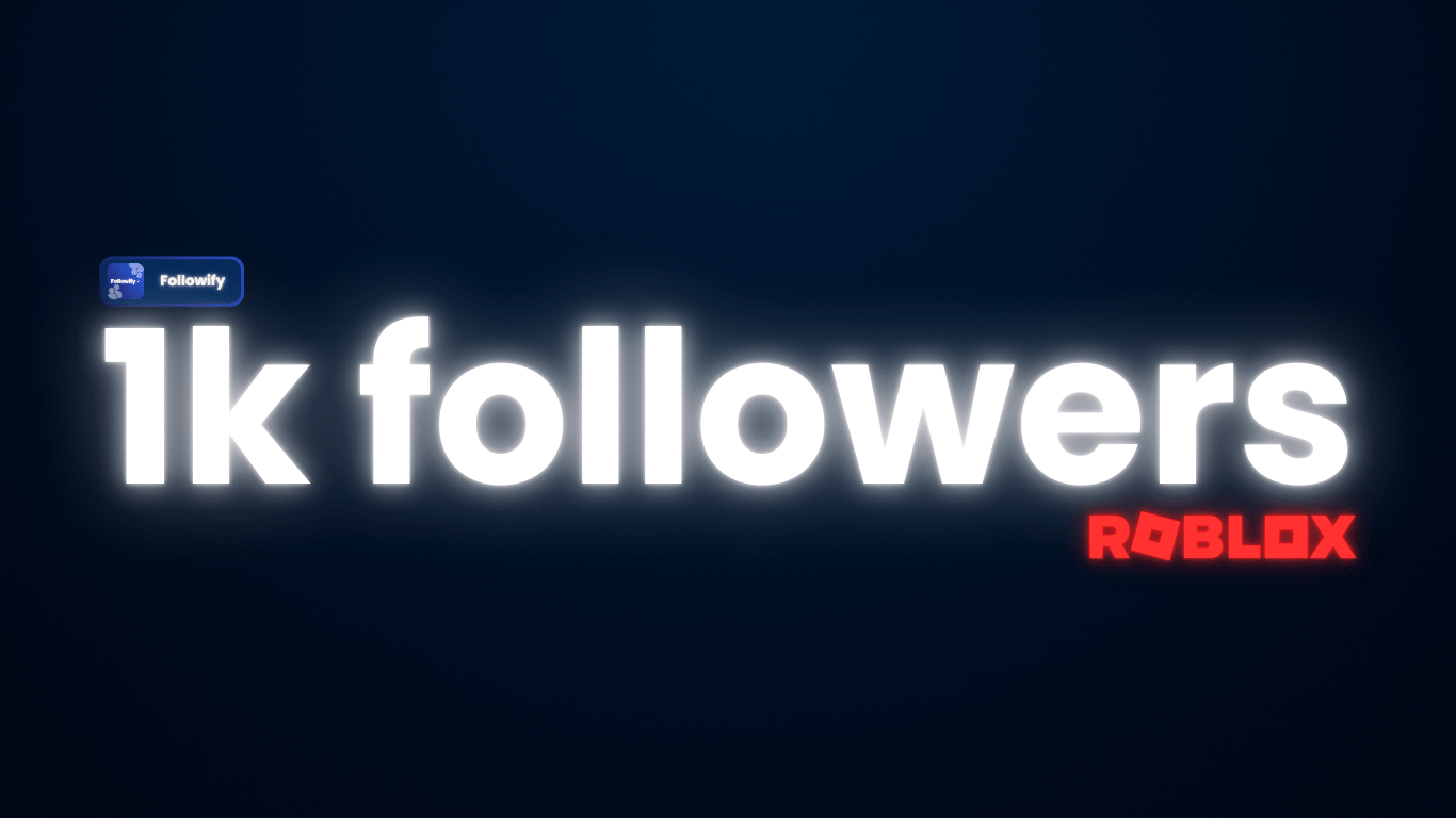1k roblox followers