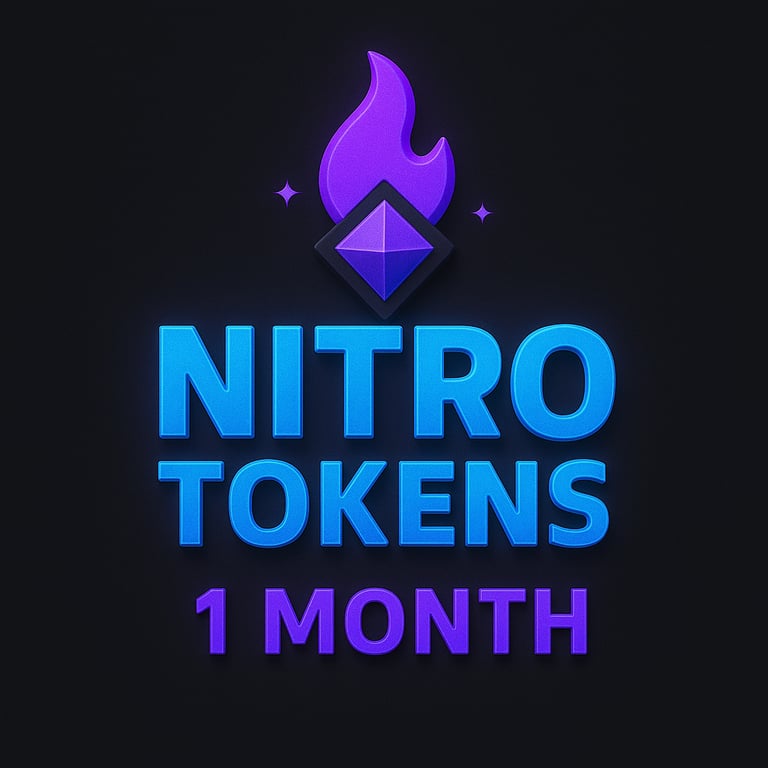 Nitro Tokens [1 Month]