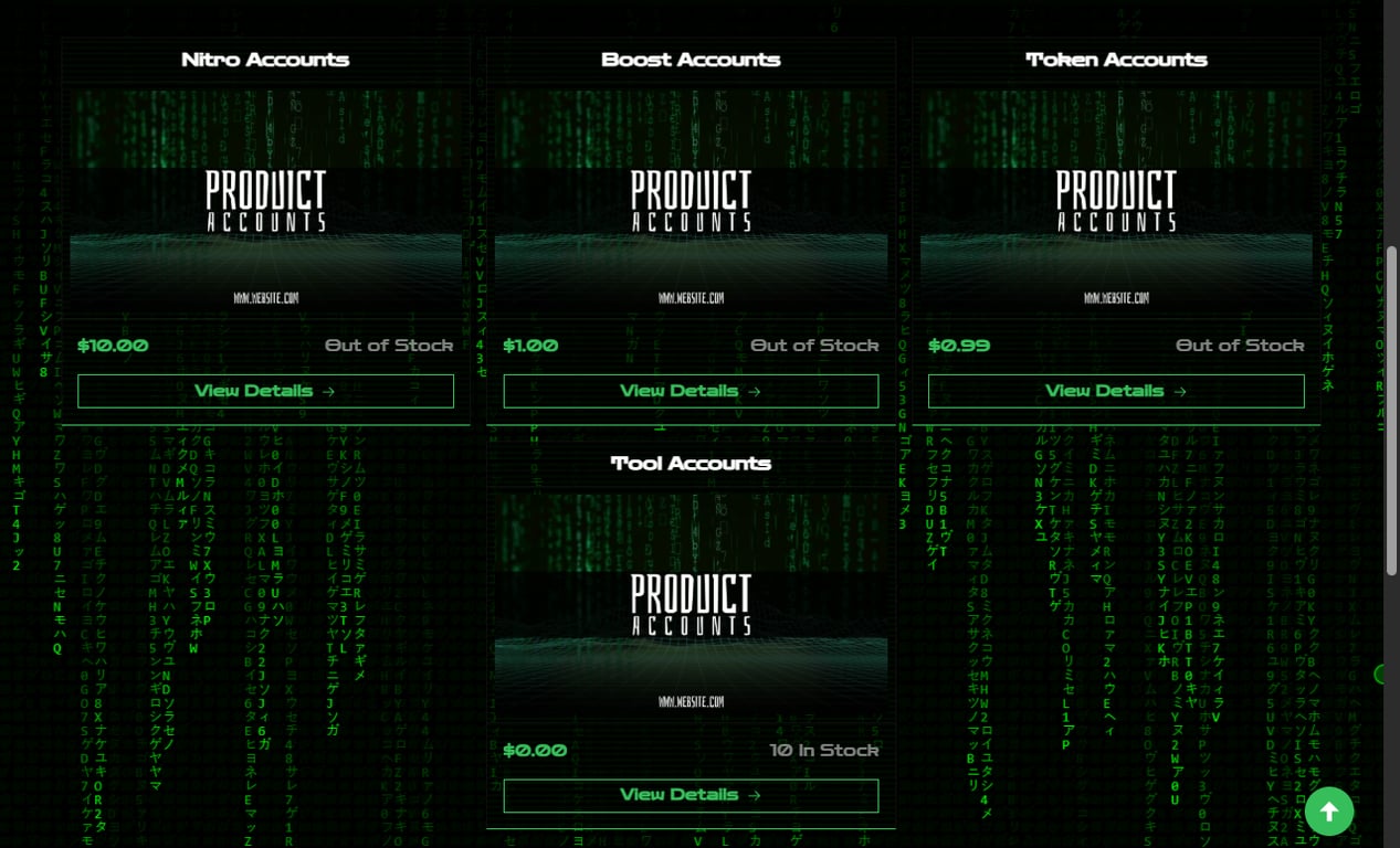 SellAuth | Matrix Theme - Theme | Best SellAuth Templates