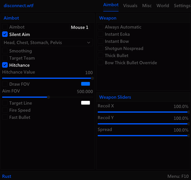 Rust Disconnect External Cheat – Aimbot, ESP & More | Undetected & Safe