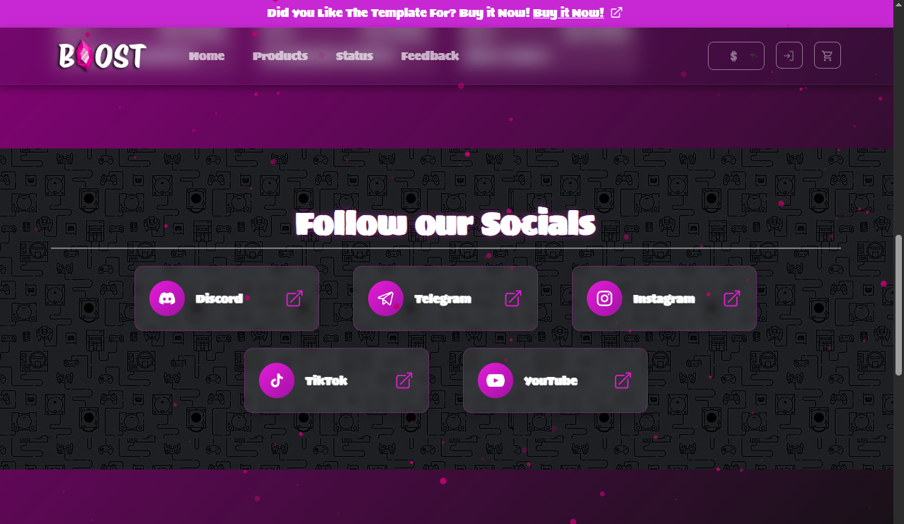 BoostServer | Theme - Theme | Best SellAuth Templates
