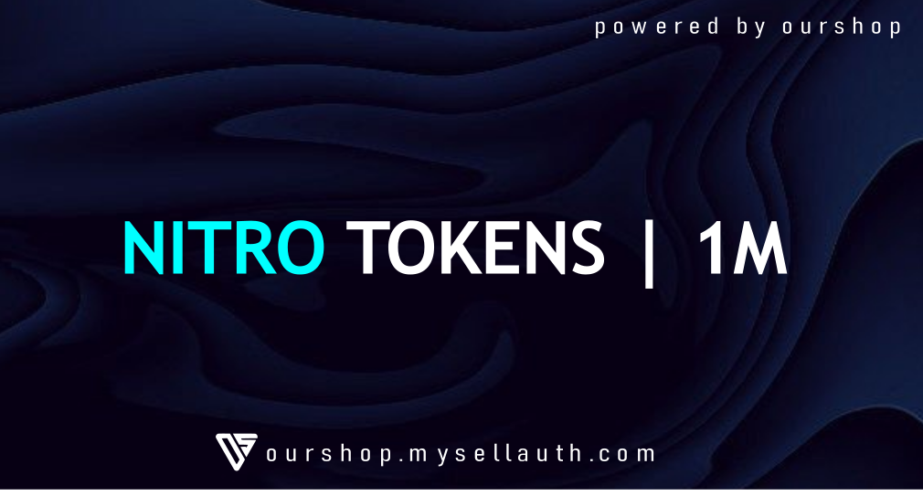 1m Nitro Tokens ( UHQ )