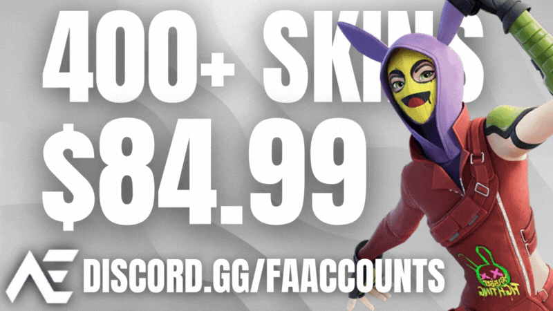 400 SKINNED FA FORTNITE ACCOUNT