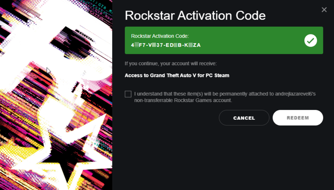 Rockstar Activation Code
