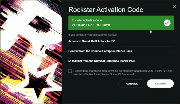 Rockstar Activation Code - FrostyHub