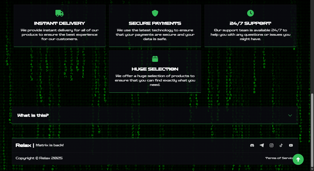 SellAuth | Matrix Theme - Theme | Best SellAuth Templates